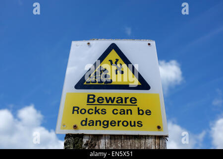 Beware of falling rocks sign Stock Photo: 38208048 - Alamy