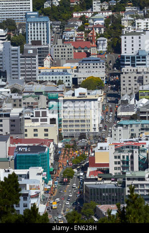 Courtenay Place, Central Wellington, North Island, New Zealand Stock ...