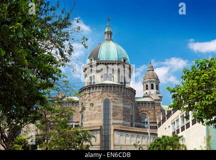 The Manila Cathedral, in Intramuros, Manila, The Philippines Stock ...