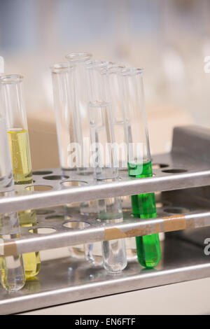 Test tubes with colorful fluid inside Stock Photo - Alamy