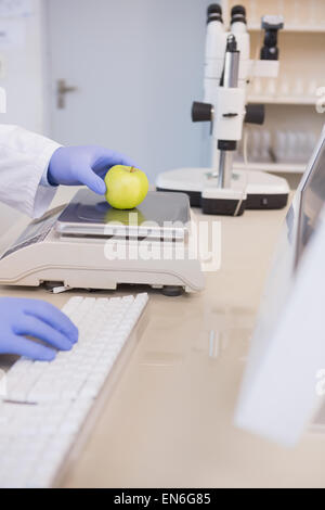 Computer scientist using green screen laptop to implement artificial intelligence parallel ...