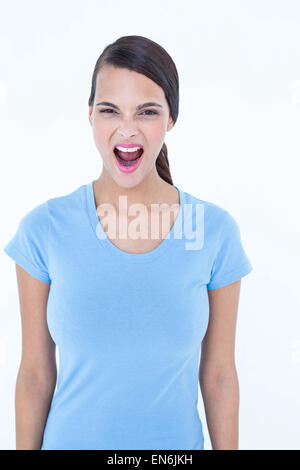Angry Woman Screaming Stock Photo - Alamy