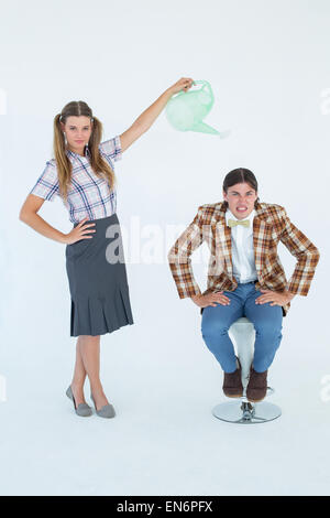 Portrait of pissed outraged and irritated woman losing temper feeling ...