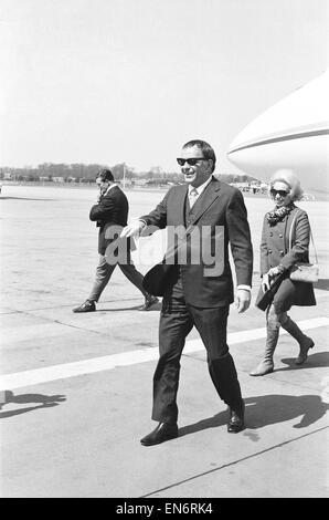 Frank Sinatra seen here arriving at Gatwick Airport in his Gulfstream ...