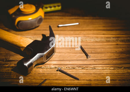 DIY tools laid out on table Stock Photo - Alamy