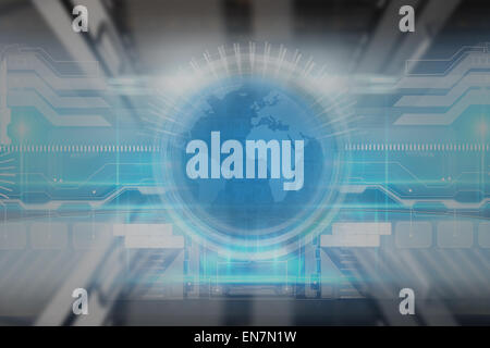 Composite image of circuit board earth Stock Photo - Alamy