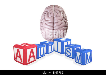 Composite image of autism building blocks Stock Photo - Alamy