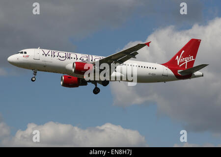 VIRGIN LITTLE RED AIRBUS A320 Stock Photo - Alamy