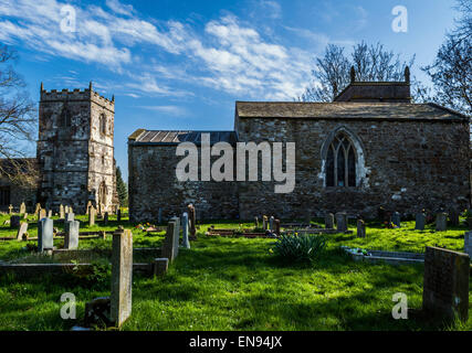 Alvingham two Churches Stock Photo - Alamy