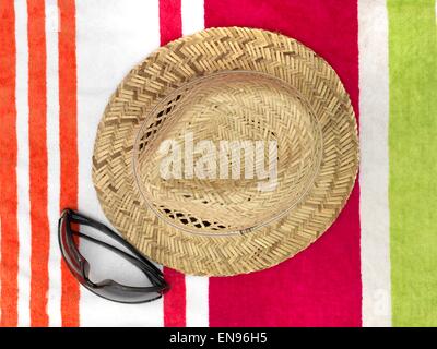 A close up shot of pool side items Stock Photo - Alamy