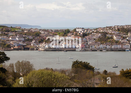 Appledore, North devon, England, UK. February 2019. Very narrow street ...