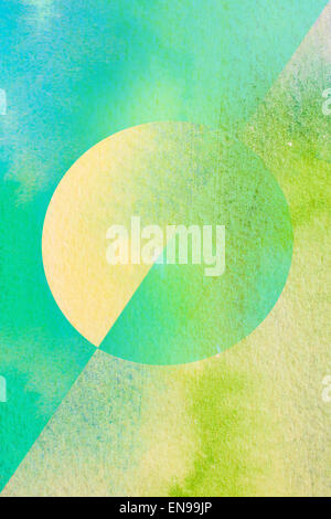 Paper green geometric aqua textured colored design Stock Photo - Alamy