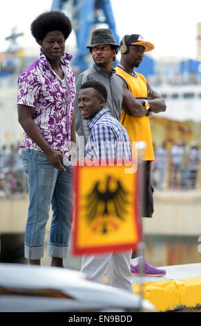 Marsa, Malta. 30th Apr, 2015. German President Joachim Gauck delivers a ...