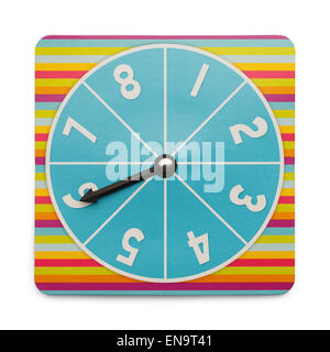 Spinning Game Wheel Isolated on White Background Stock Photo - Alamy