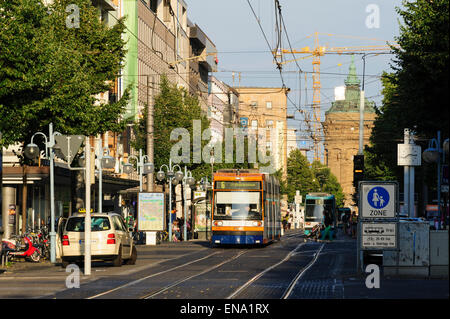 main shopping street Planken, Mannheim, Baden-Wurttemberg, Germany ...