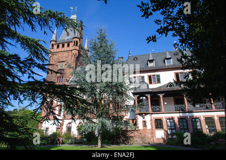 Schlosspark und Schloss, Weinheim, Baden-Württemberg, Deutschland ...