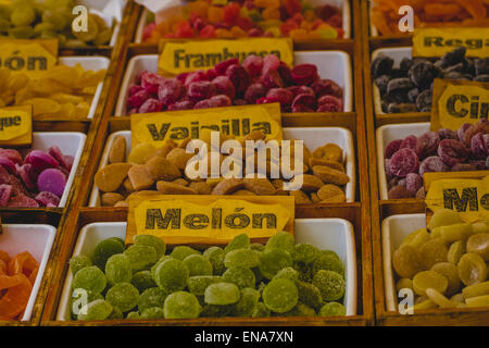 candies made by craftsmen in a medieval fair Stock Photo - Alamy