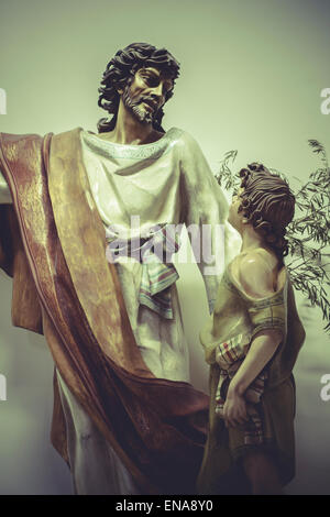 image of Jesus Christ with white mantle, worship and religion Stock ...