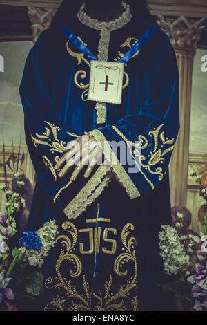 image of Jesus Christ with purple mantle, worship and religion Stock ...