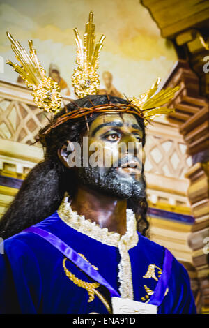 image of Jesus Christ with purple mantle, worship and religion Stock ...