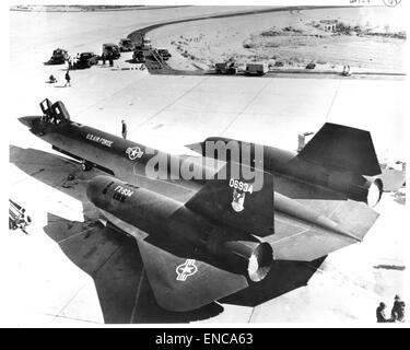 Photograph of the Lockheed YF-12, a prototype interceptor aircraft ...