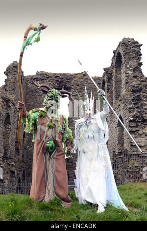 The Green Man of Clun returned to the south Shropshire village today to ...