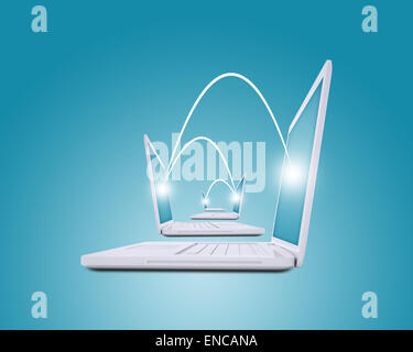 Set of laptops Stock Photo - Alamy