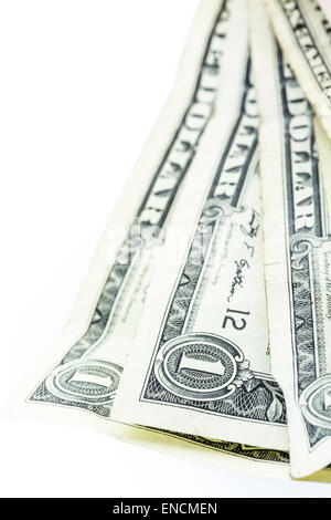 American bills on a white backgreound Stock Photo - Alamy