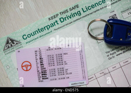 DVLA COUNTERPART DRIVING LICENCE RE DRIVERS MOTORING OFFENCES POINTS ...