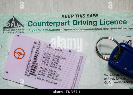 DVLA COUNTERPART DRIVING LICENCE RE DRIVERS MOTORING OFFENCES POINTS ...