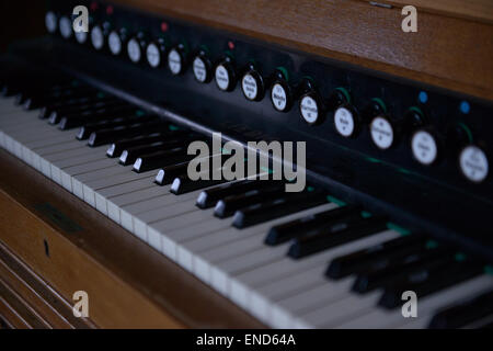 Church Organ Keyboard Stock Photo - Alamy