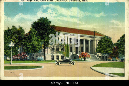 Page Hall, Ohio State University, Columbus, O[hio], c1904 Stock Photo ...