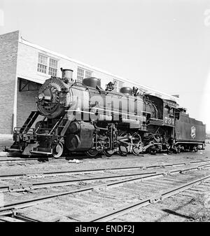 Missouri-Kansas-Texas Railway Locomotive No. 543, with its tender, is ...
