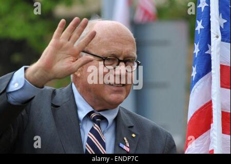 US General George Patton's grandson George Patton Waters, right, and ...