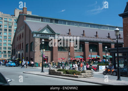 Large indoor market in Toronto called St. Lawrence Market Stock Photo ...