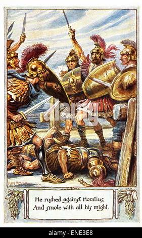 The Etruscans were stopped at the Pons Sublicius by Horatius and two ...