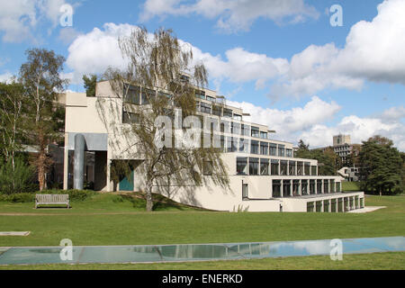 Ziggurats at the University of East Anglia UEA in Norwich UK - the ...