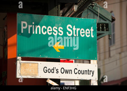 One of the popular tourist streets is Princess Street with its mix of ...