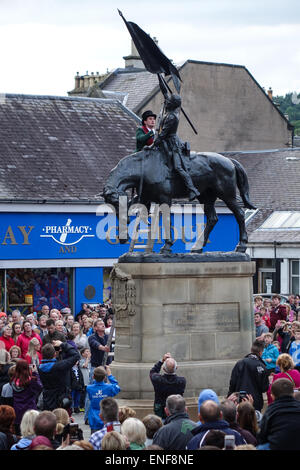 Colour Bussing at The Horse, Hawick Common Riding Stock Photo - Alamy