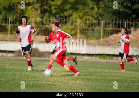 Football match, women Stock Photo - Alamy