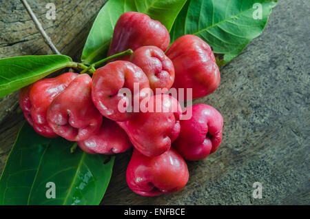 still life of rose apple or chompu on wooden Stock Photo - Alamy