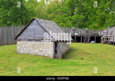 Armory building at Fort Loudoun State Park, TN, historic French and ...