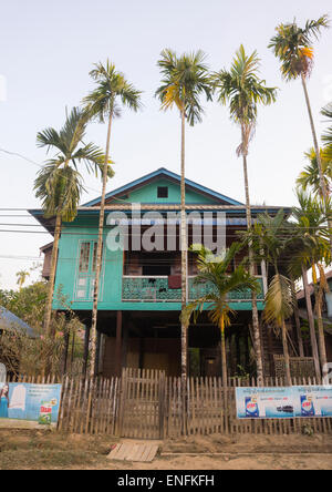 Old Colonial House, Thandwe, Myanmar Stock Photo - Alamy