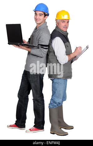 New generation versus old generation Stock Photo - Alamy