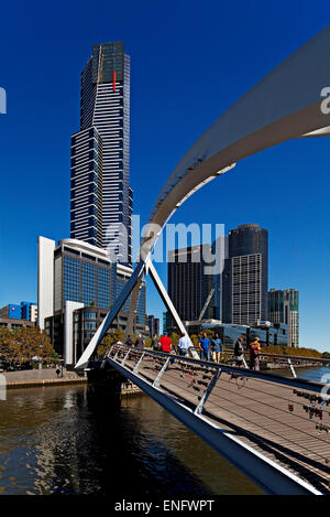 The Eureka Tower and Southbank skyline viewed from the Rainbow ...
