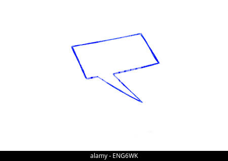 talk box isolated on white background Stock Photo - Alamy