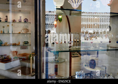 Italy, Venice, Murano, glass objects in shop windows Stock Photo - Alamy