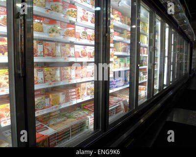 Freezer cases in a supermarket in New York on Saturday, November 19 ...