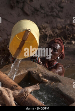 Rendille Tribe Men Taking Water In A Singing Well For Their Camels ...