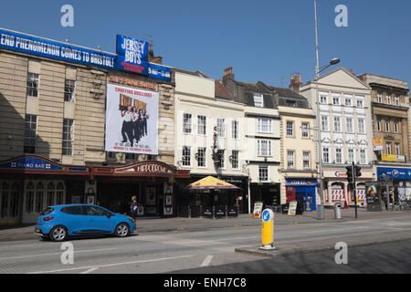 The Drawbridge pub and Hippodrome in Bristol city centre, England, UK ...
